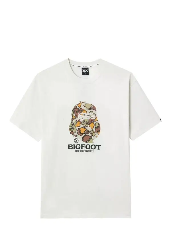 FINGERCROXX Camouflage-print T-shirt - Neutrals