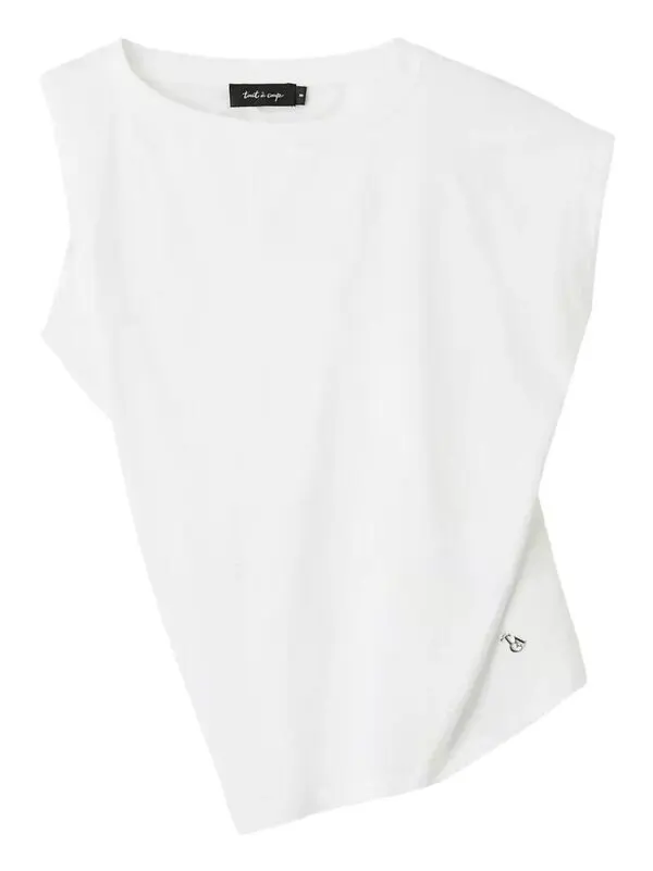 TOUT A COUP Logo-appliqué T-shirt - White
