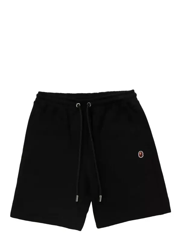A BATHING APE Ape Head Drawstring Shorts - Black