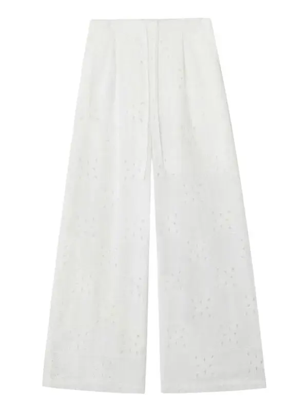 B+AB Broderie-anglaise Trousers - White