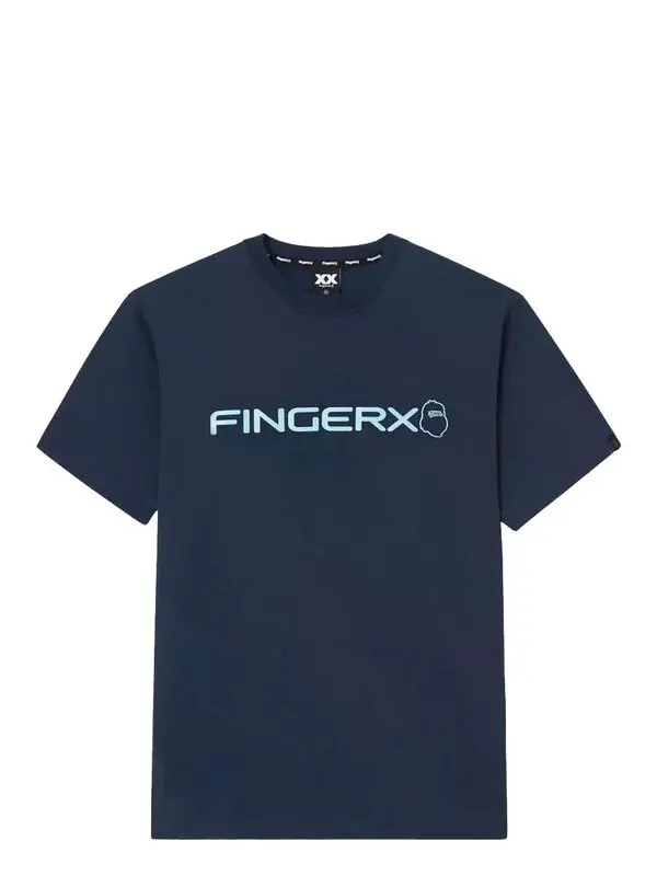 FINGERCROXX Logo-print T-shirt - Blue