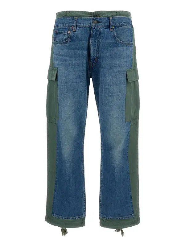 Junya Watanabe Hybrid Cargo X Levi's Trousers - Blue