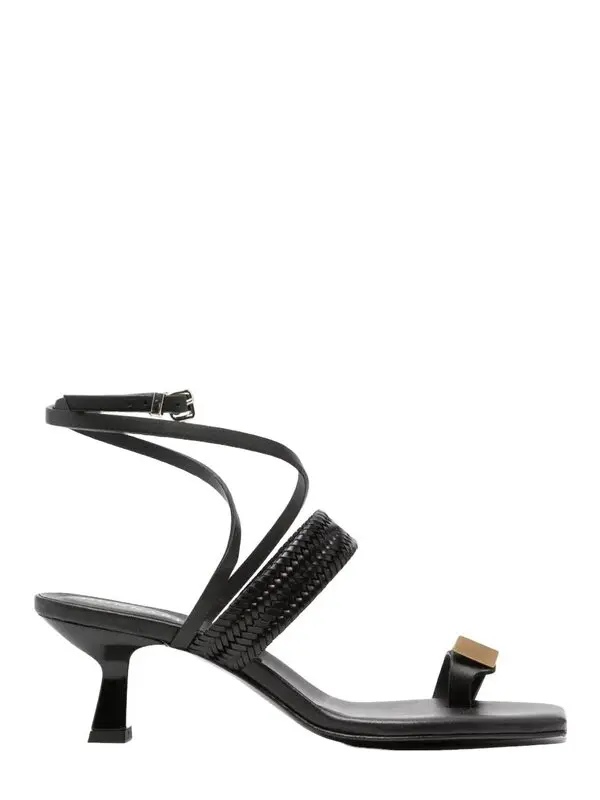 DONNARÌ Toe-loop Sandals - Black