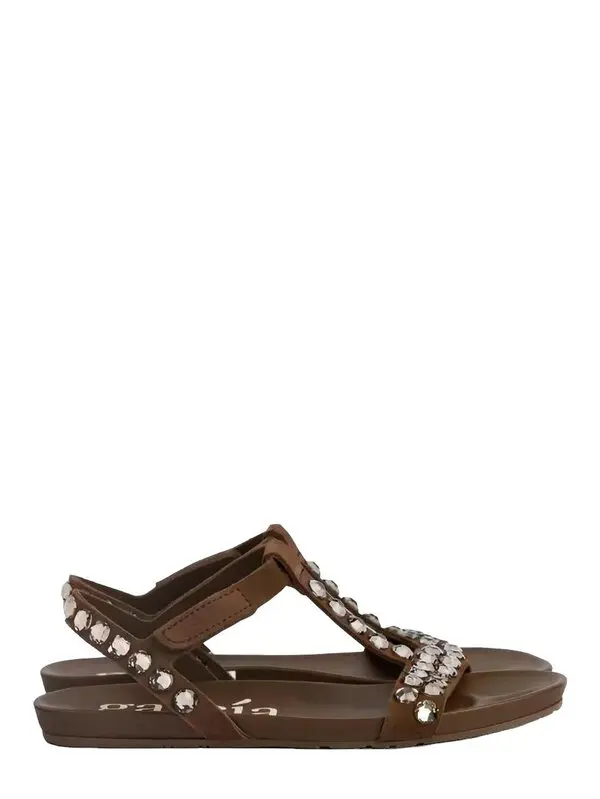 PEDRO GARCIA Jeril Leather Sandals - Brown