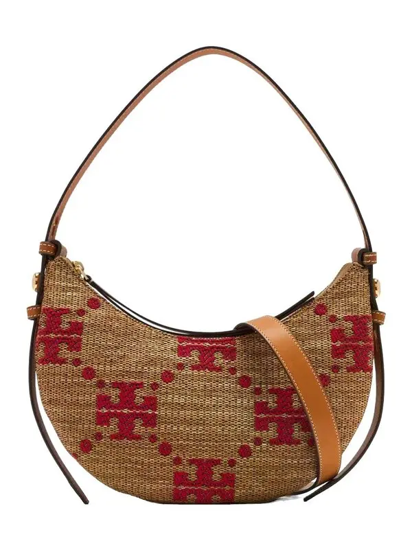 Tory Burch Romy Woven Shoulder Bag - Neutrals