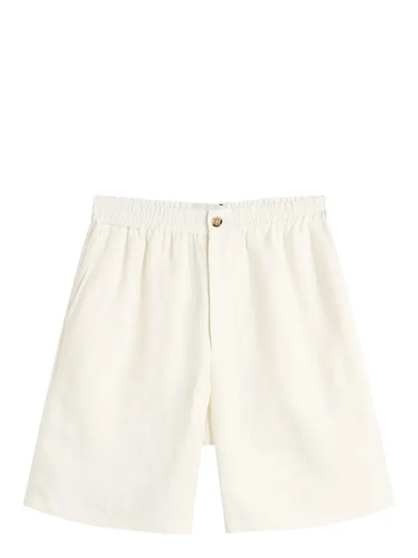 Ami Elasticated Waist Shorts - Blanc Creme