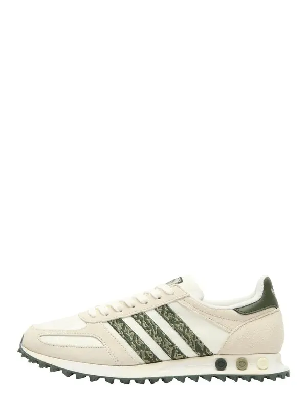 Adidas X Labrum La Trainer Sneaker - Off White/shadow Green/silver Pebble