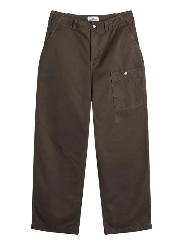 Stone Island Marina Batavia-tc Pocket Trousers - Lead Grey