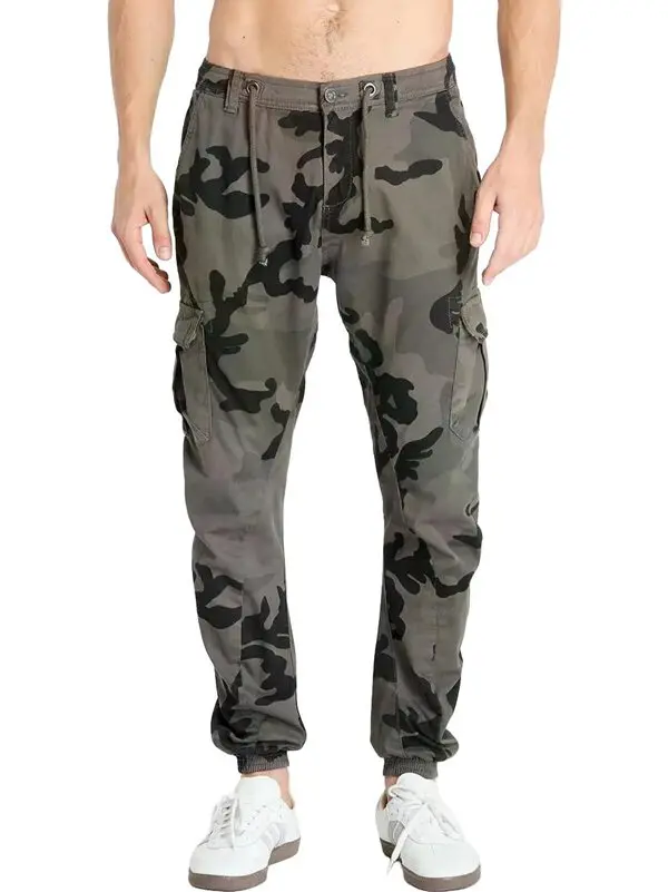 URBAN CLASSICS Camouflage-print Cargo Pants - Grey