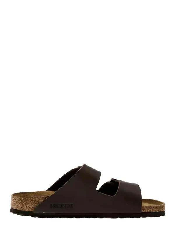 BIRKENSTOCK Arizona Birko-flor Buckle-strap Slides - Brown