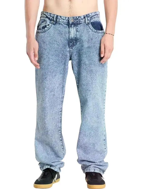 URBAN CLASSICS Acid Wash Jeans - Blue