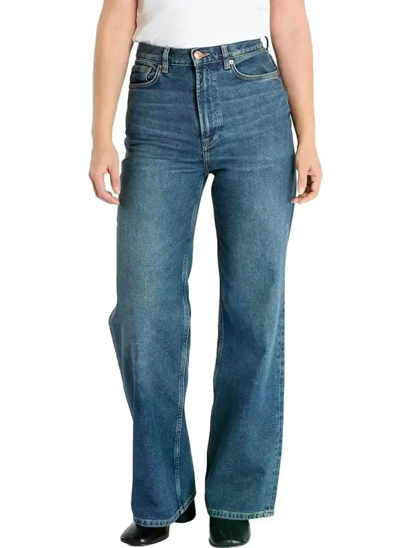 SAMSOE SAMSOE Faded Wash Jeans - Blue