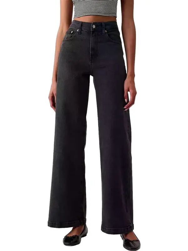 Gap Wide-leg Jeans - Grey