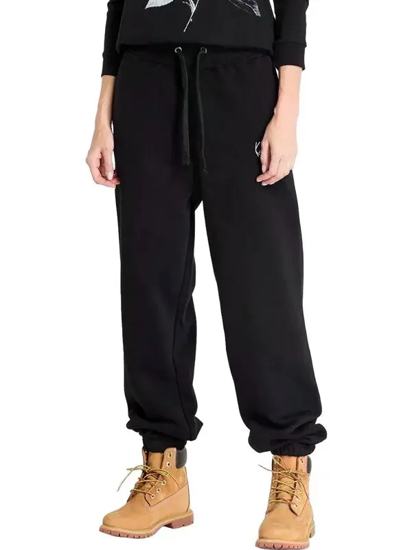 KARL KANI Logo-embroidered Track Pants - Black
