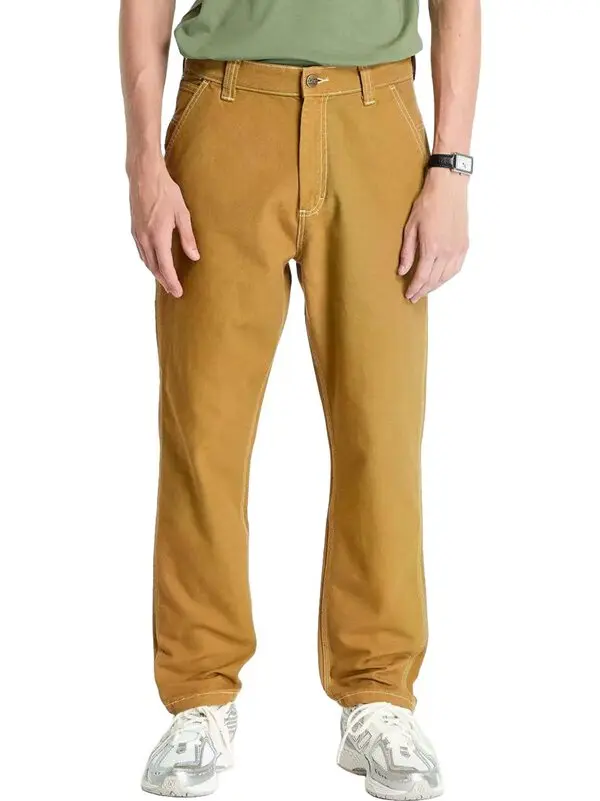 LEEM Contrast-stitch Carpenter Trousers - Neutrals