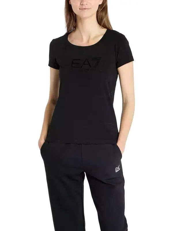 EA7 Logo-print T-shirt - Black