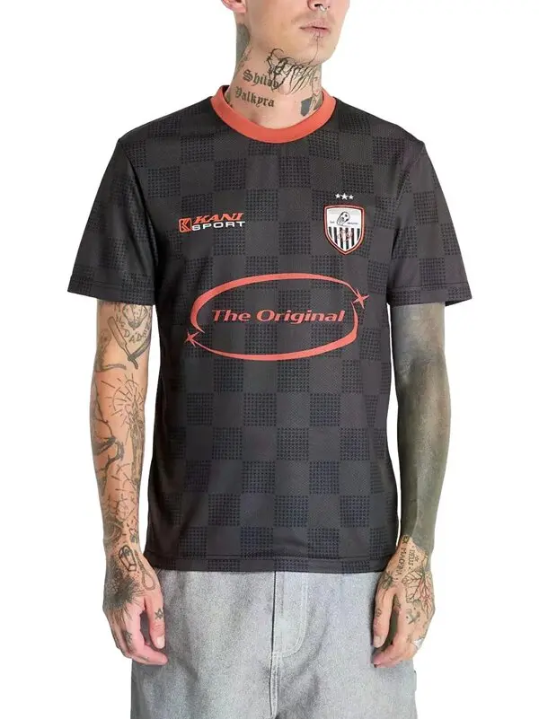 KARL KANI Og Sport Star Check Trikot T-shirt - Black