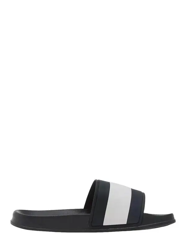 Tommy Hilfiger Logo-embossed Slides - Blue