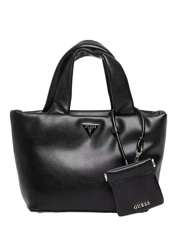 Guess Logo-plaque Padded Tote Bag - Black