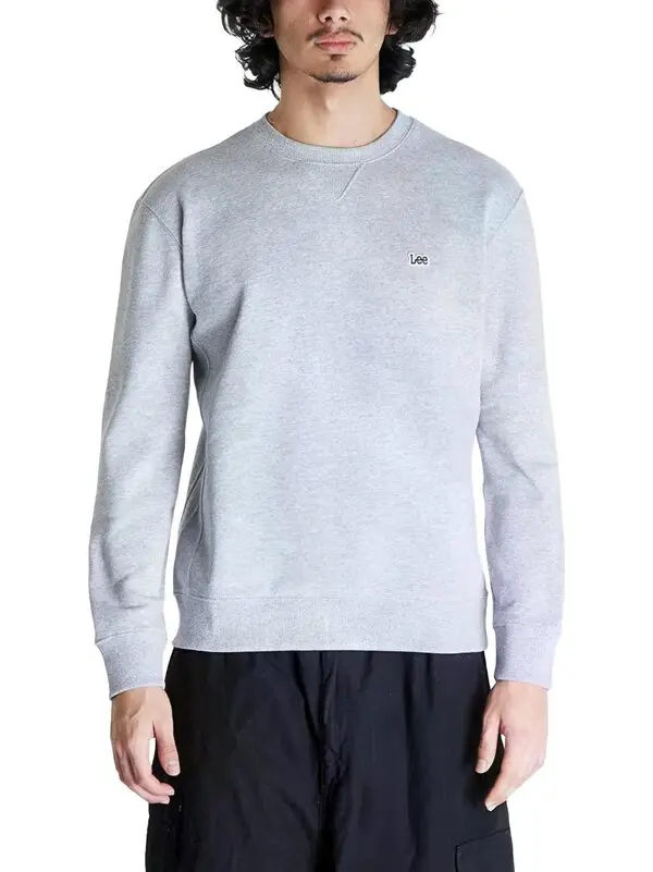 LEEM Logo-patch Crew-neck Sweatshirt - Grey