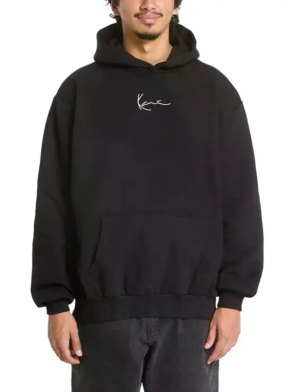 KARL KANI Logo-embroidered Hoodie - Black