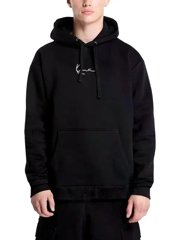 KARL KANI Logo-embroidered Hoodie - Black