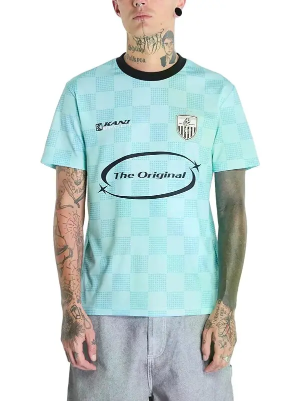 KARL KANI Checked T-shirt - Blue