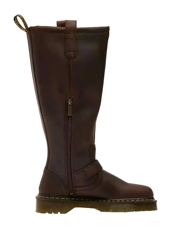 Dr. Martens Anistone Buckled Boots - Brown