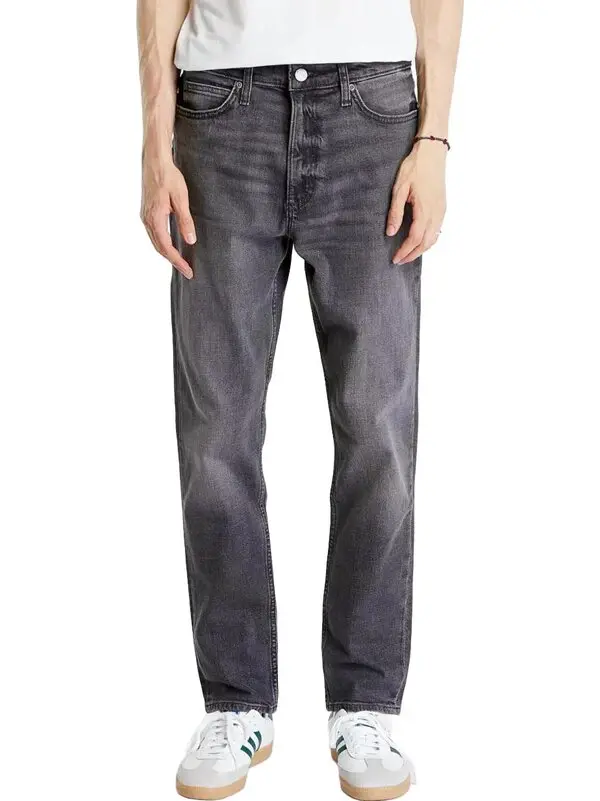 LEEM Austin Faded-effect Straight-leg Jeans - Grey