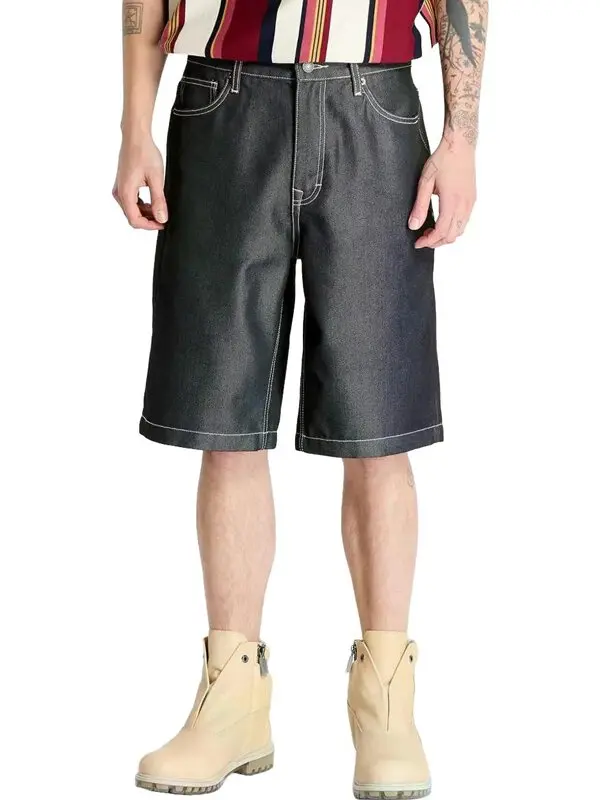 Guess Contrast Stitch Shorts - Grey