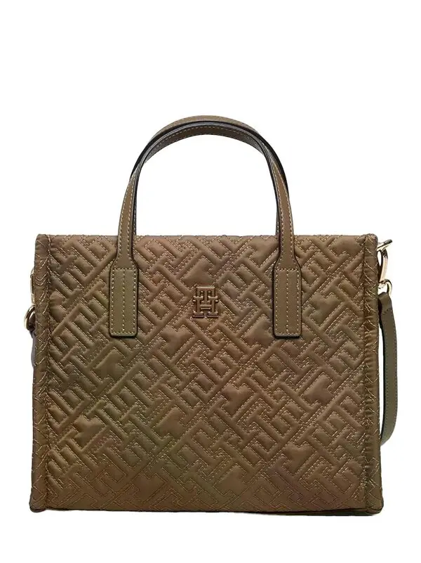 Tommy Hilfiger Mini Monogram Tote Bag - Brown