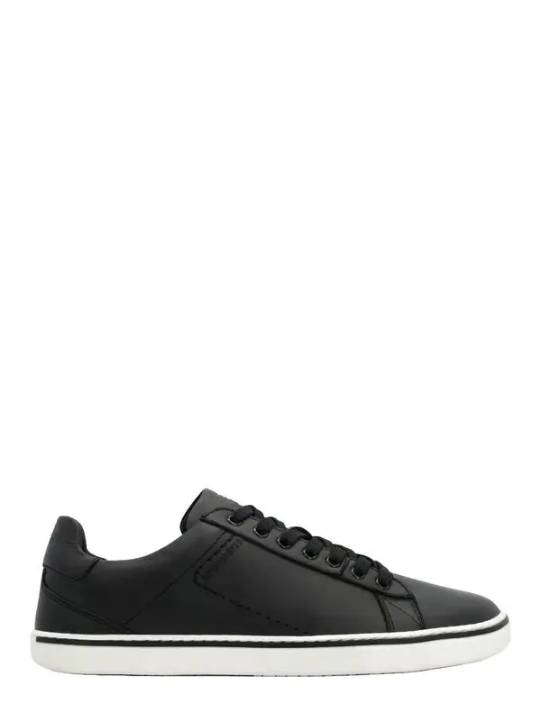 GROUNDS Galaxy Leather Sneakers - Black