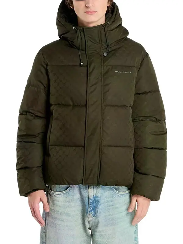 DAILY PAPER Monogram Padded Jacket - Green
