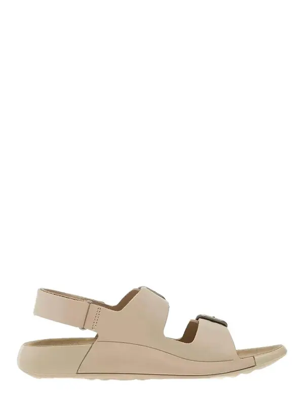 Ecco Buckle Detail Leather Sandals - Neutrals