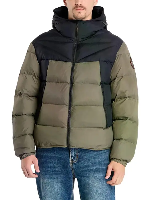 NAPAPIJRI Padded Color-block Jacket - Green