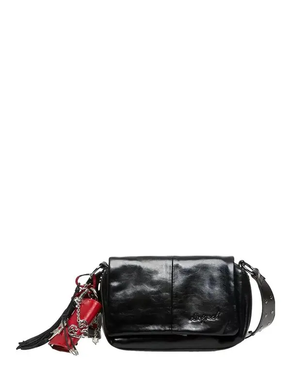 Desigual Foldover Shoulder Bag - Black