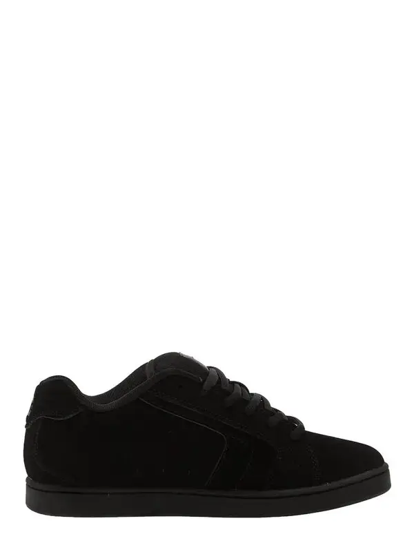 DC SHOES Logo-patch Suede Sneakers - Black