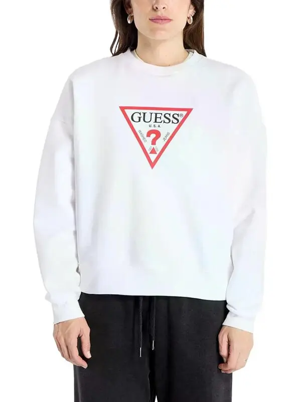 Guess Logo-print Sweater - White