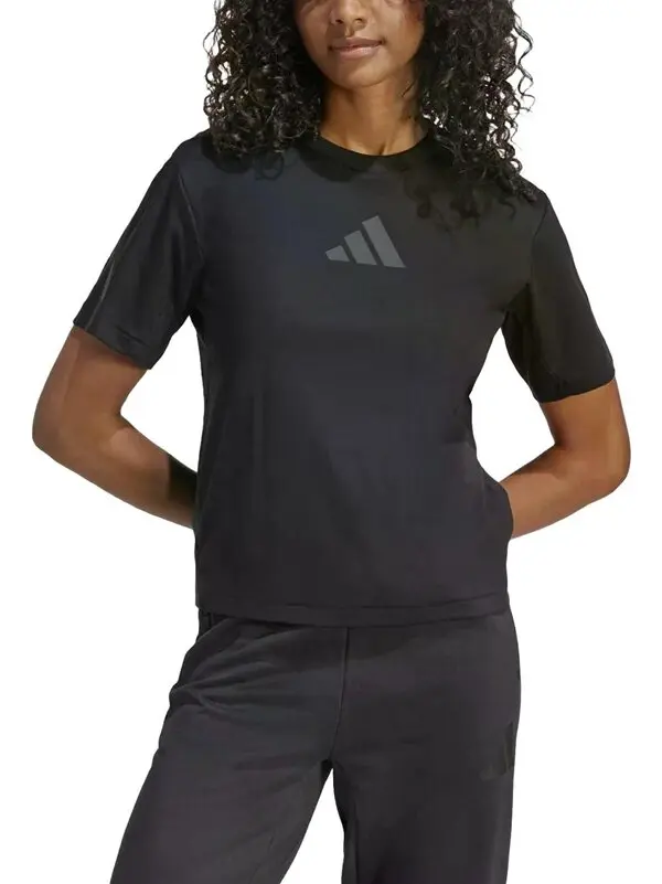 Adidas Logo-print T-shirt - Black