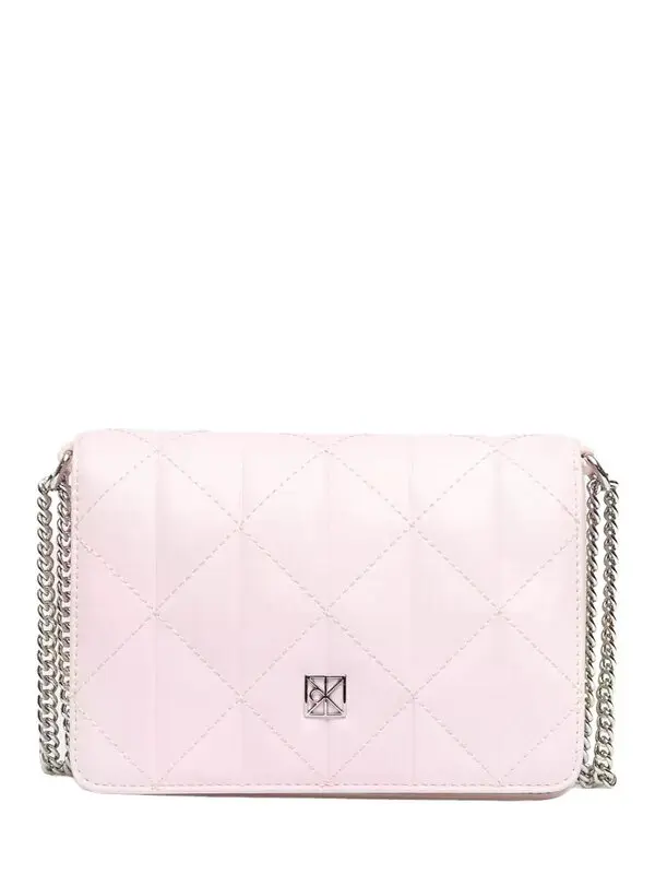 Calvin Klein Logo-plaque Quilted Mini Bag - Pink