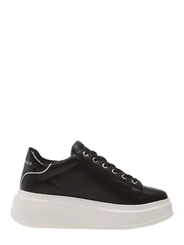 Karl Lagerfeld Anakapri Crystal-embellished Platform Sneakers - Black