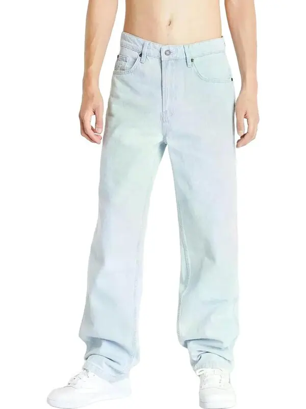 KARL KANI Logo-embroidered Jeans - Blue