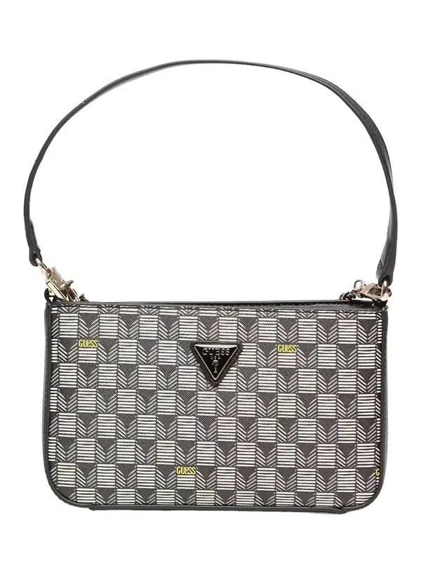 Guess Logo-plaque Shoulder Bag - Black