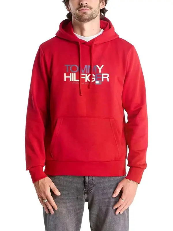 Tommy Hilfiger Logo-print Hoodie - Red