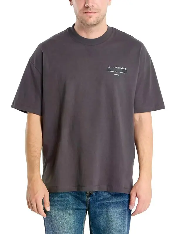 ALLSAINTS Redact Logo-print T-shirt - Black