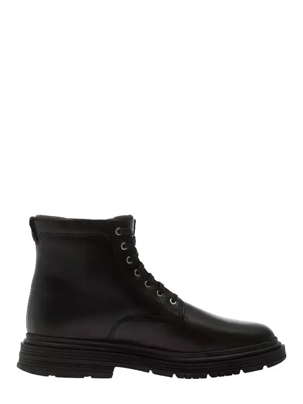Clarks Badbury Hi Waterproof Leather Boots - Black