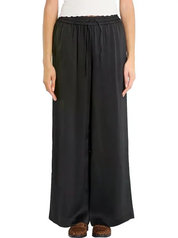 SAMSOE SAMSOE Elasticated-waistband Palazzo Pants - Black