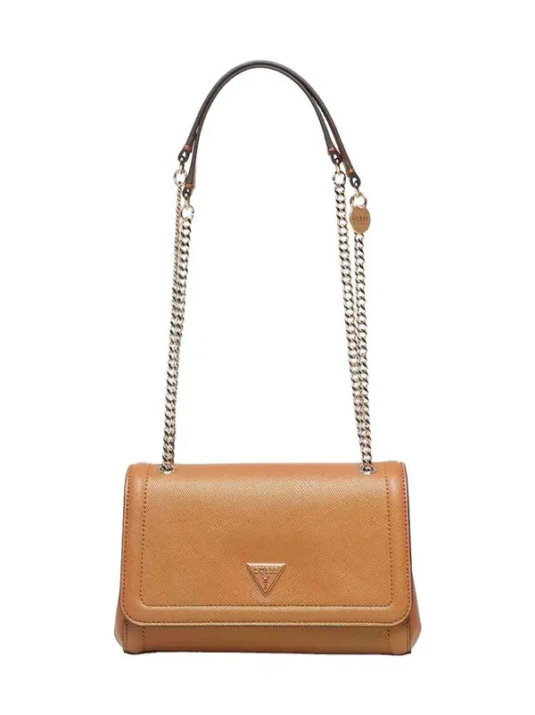 Guess Noelle Ii Logo-plaque Crossbody Bag - Brown
