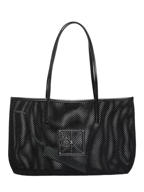 Calvin Klein Logo-patch Tote Bag - Black