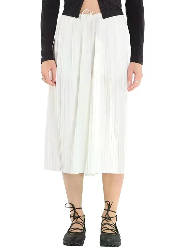 Nike Pleated Drawstring Trousers - White